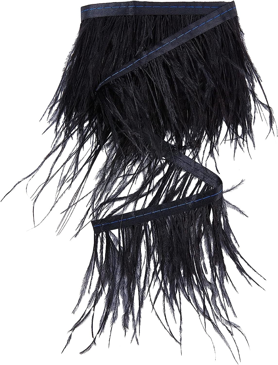 2 Yards Feather Trim Fringe Ostrich Feather Women Clothing Strand ...