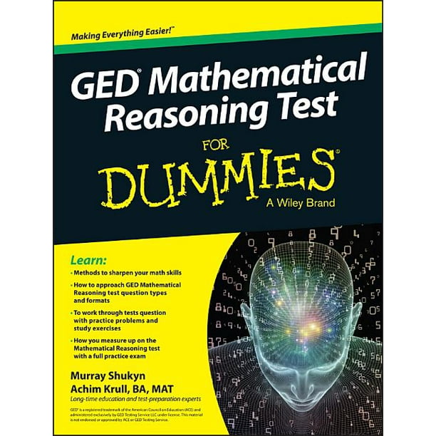 For Dummies: GED Mathematical Reasoning Test for Dummies (Paperback ...