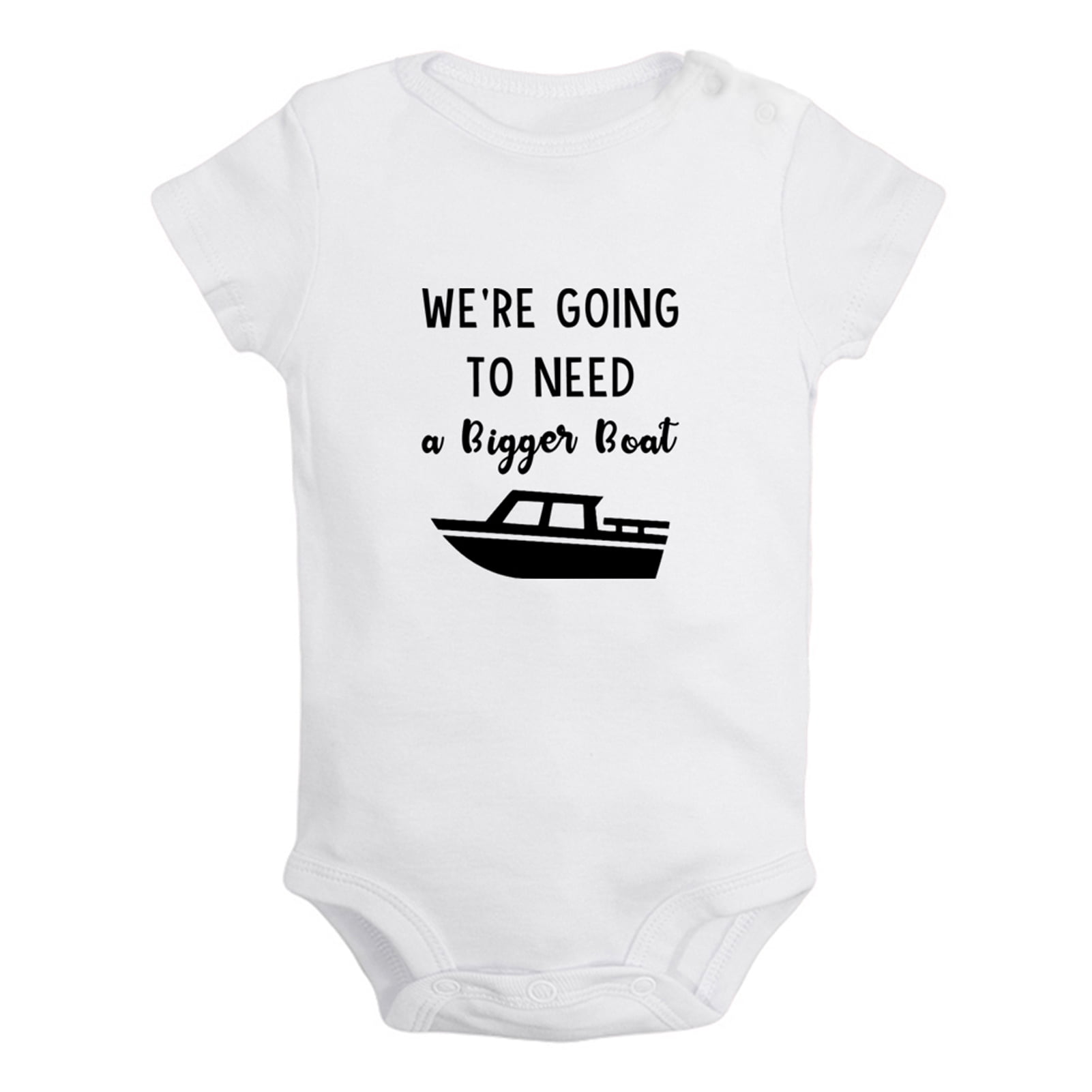 Click here for Idzn Were Going To Need A Bigger Boat Funny Romper... prices