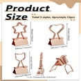 12Pcs 3 Styles Iron Binder Clips Notes Letter Paper Clip Office ...