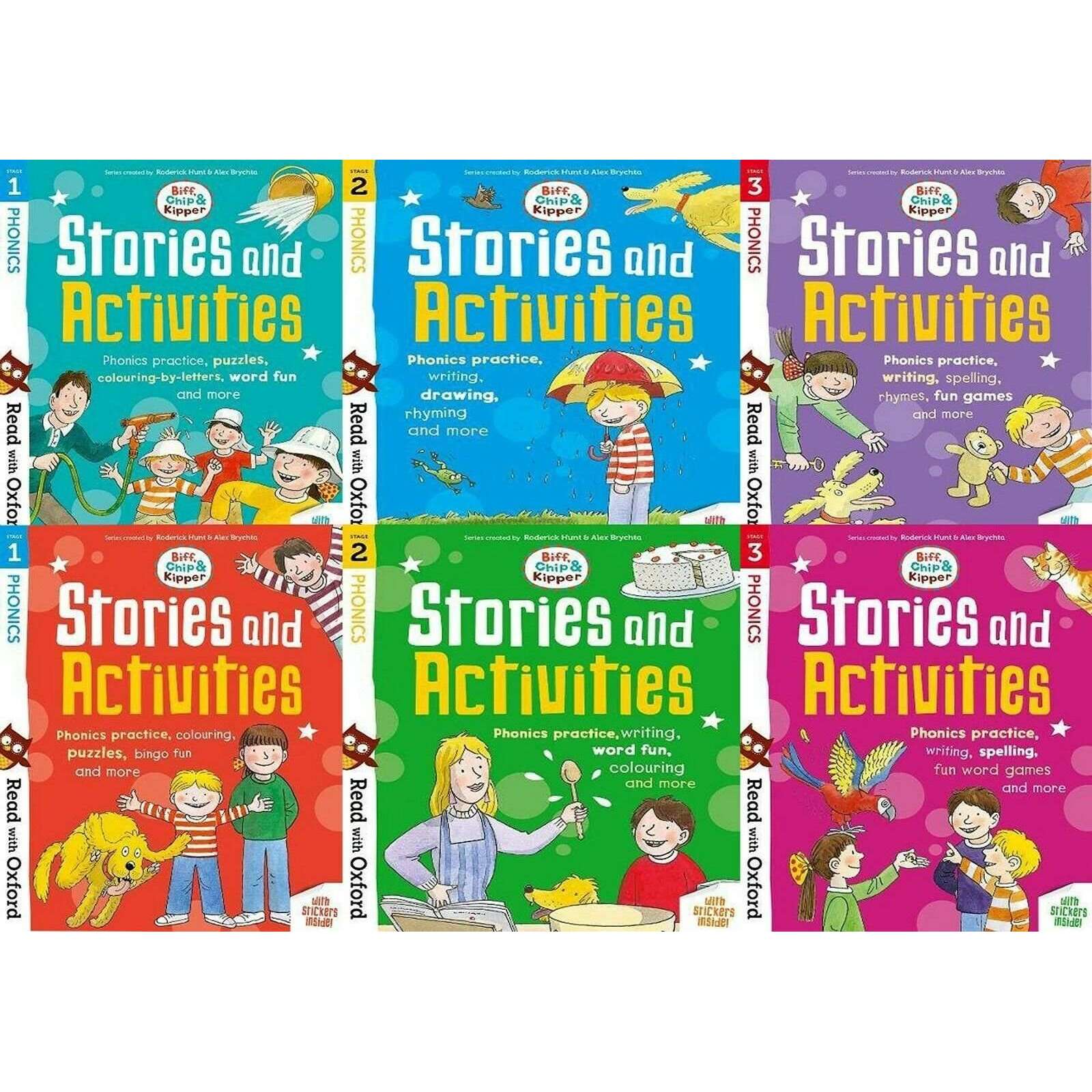 Read With Oxford Biff, Chip & Kipper Stories & Activities 6 Books Set ...