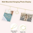 Wall Hanging Photo Display Cable Wire Rod with 12 Round Clips, 5Ft ...