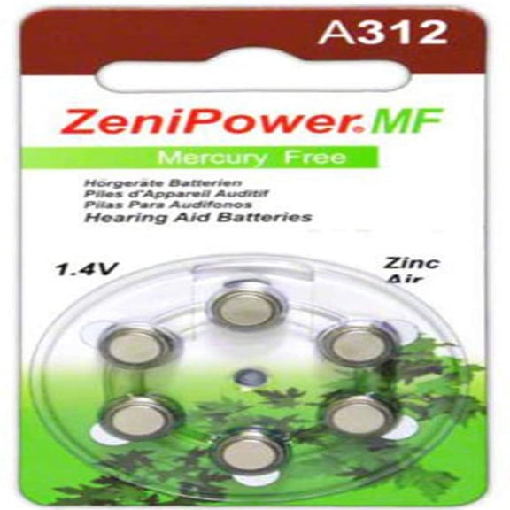 ZPower 312 Rechargeable Hearing Aid Battery - Silver-Zinc XR41 ...