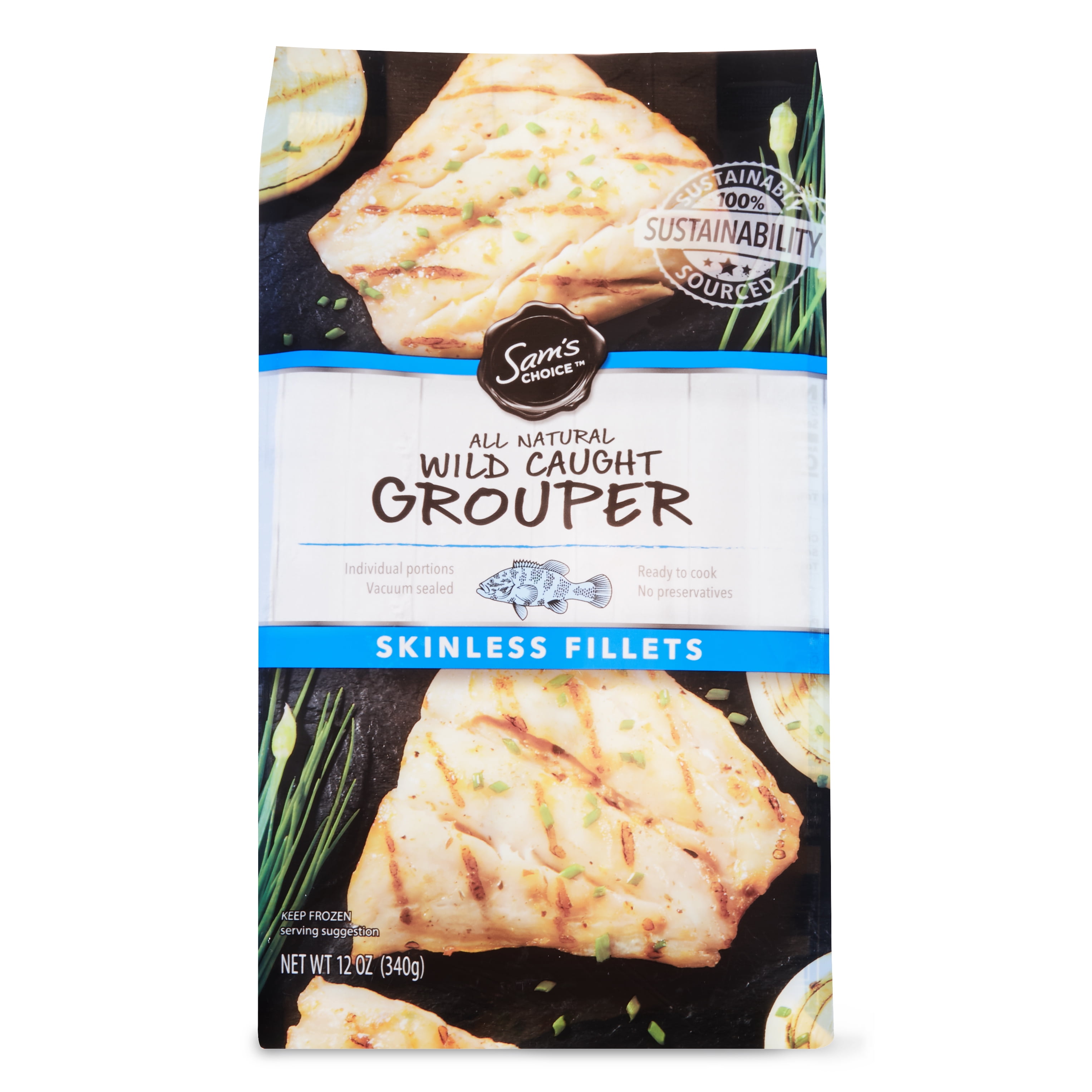 Sam's Choice Frozen Grouper Fillets, 12 oz – Walmart Inventory Checker ...