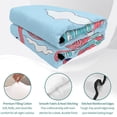 Queen Quilt Bedding Set Summer Flamingo Cartoon Style Breathable Summer ...
