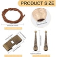 1Set DIY Bolo Tie Making Kit including Alloy Cord Ends Bolo Tie Slides ...