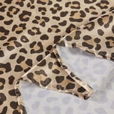 ANMINY Satin Sheets Twin Silk Sheets Gold Leopard Bed Sheet Set Deep ...