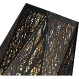 Etched Forest Metal Lamp Cover (Outer Black Inner Gold) - Walmart.com