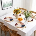 Abstract Graffiti Circle Leather Placemats Set of 4, 12 Inch, Vintage ...