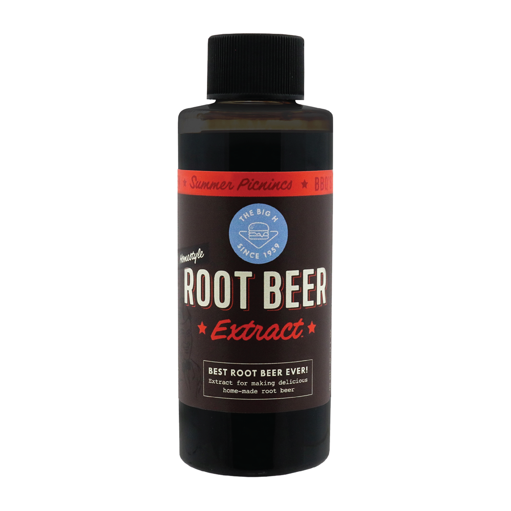 Hires Big H Root Beer Extract, Root Beer Soda and Dessert Syrup, 4 Fl ...