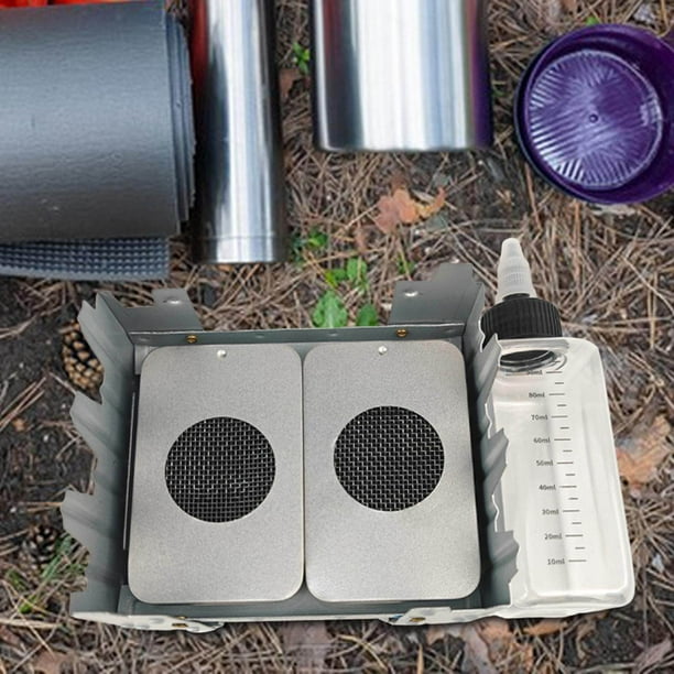 Mini Alcohol Camping Stoves Set steel picnic equipment stand DIY gas ...