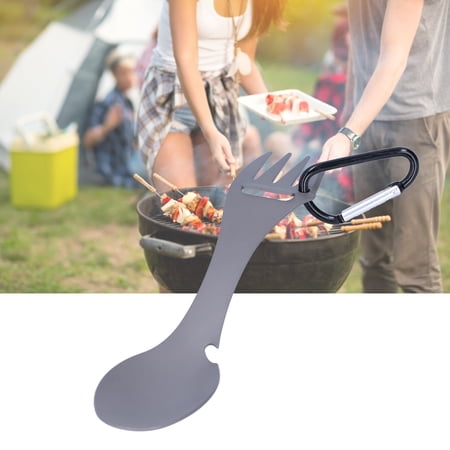 AMONIDA Stainless Steel Spork,5 In 1 Camping Spoon Fork Bottle Opener ...