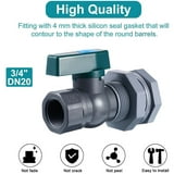 Faucets Pvc Rain Barrel Faucet Kit 3/4 Inch Kit With Bulkhead Mount ...