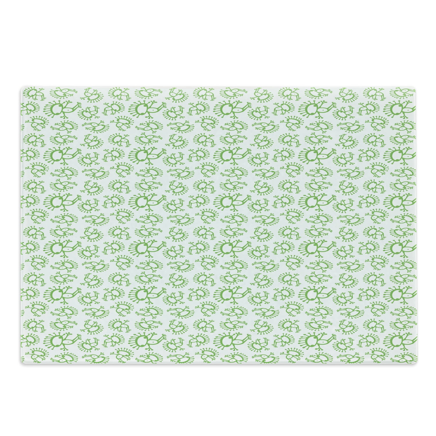 Alien Cutting Board, Abstract Doodle of Otherworldly Beings Floating in ...