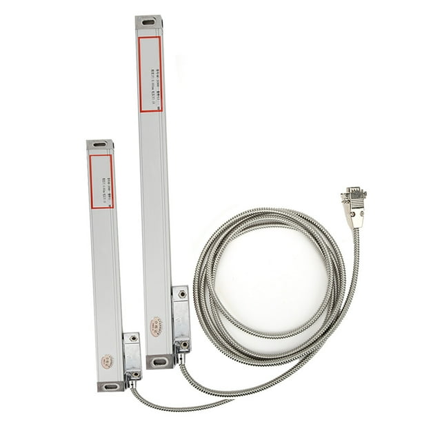 Escala lineal de lectura digital, 2 piezas 100 mm 300 mm Codificador lineal de carrera DRO ...