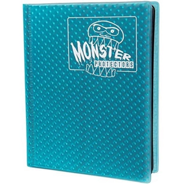 Monster Binder - 4 Pocket Trading Card Album - Holofoil Aqua Blue ...