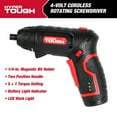 Hyper Tough 4-Volt Max Lithium-Ion Cordless Rotating Screwdriver, 210 ...