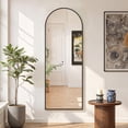 Easy4Home 58"x14" Arched Full Length Mirror Freestading Full Body Floor ...