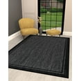 CAMILSON Summer Collection, Black 8x10 Indoor Outdoor Area Rug ...