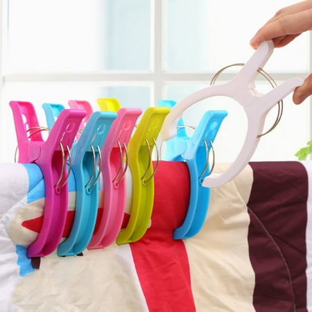 Koszal 8Pcs Clothes Pins Ergonomic Reusable Plastic Universal Clothes ...
