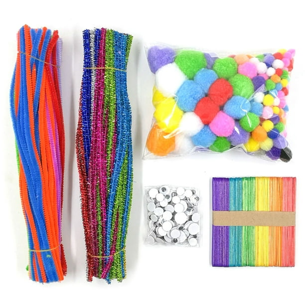 Pipe Cleaner Craft Set Professional DIY Preschool Toy with Pompom ...