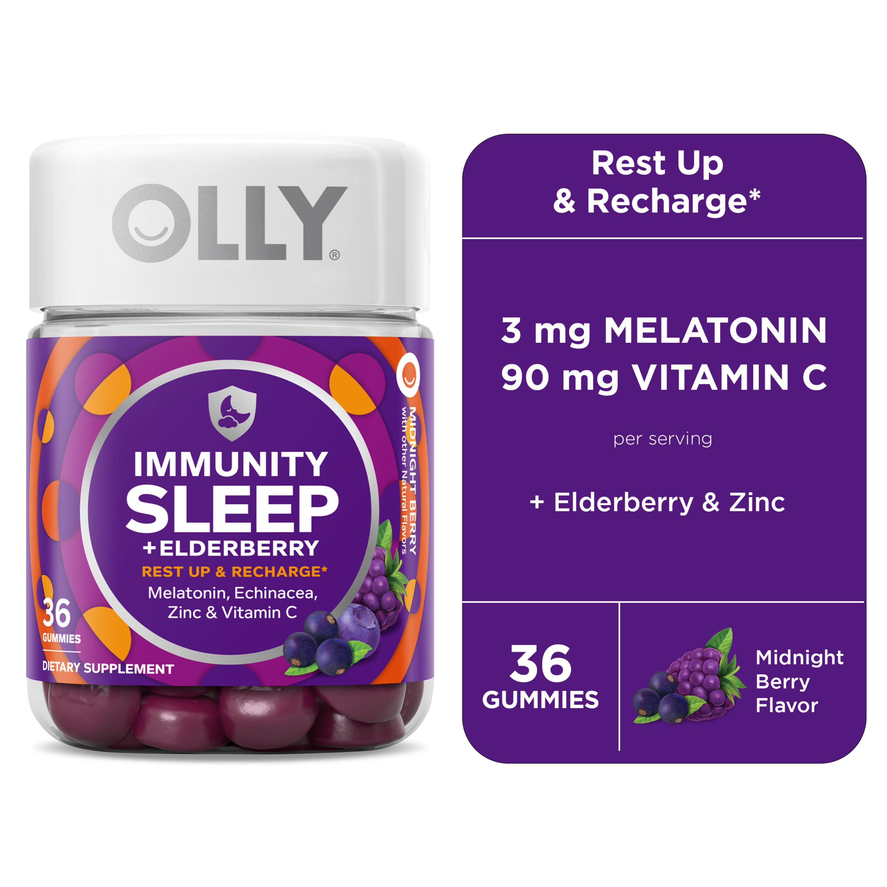 OLLY Immunity Sleep Gummies, Immune and Sleep Support Supplement ... OLLY Immunity Sleep Gummies, Immune and Sleep Support Supplement ...