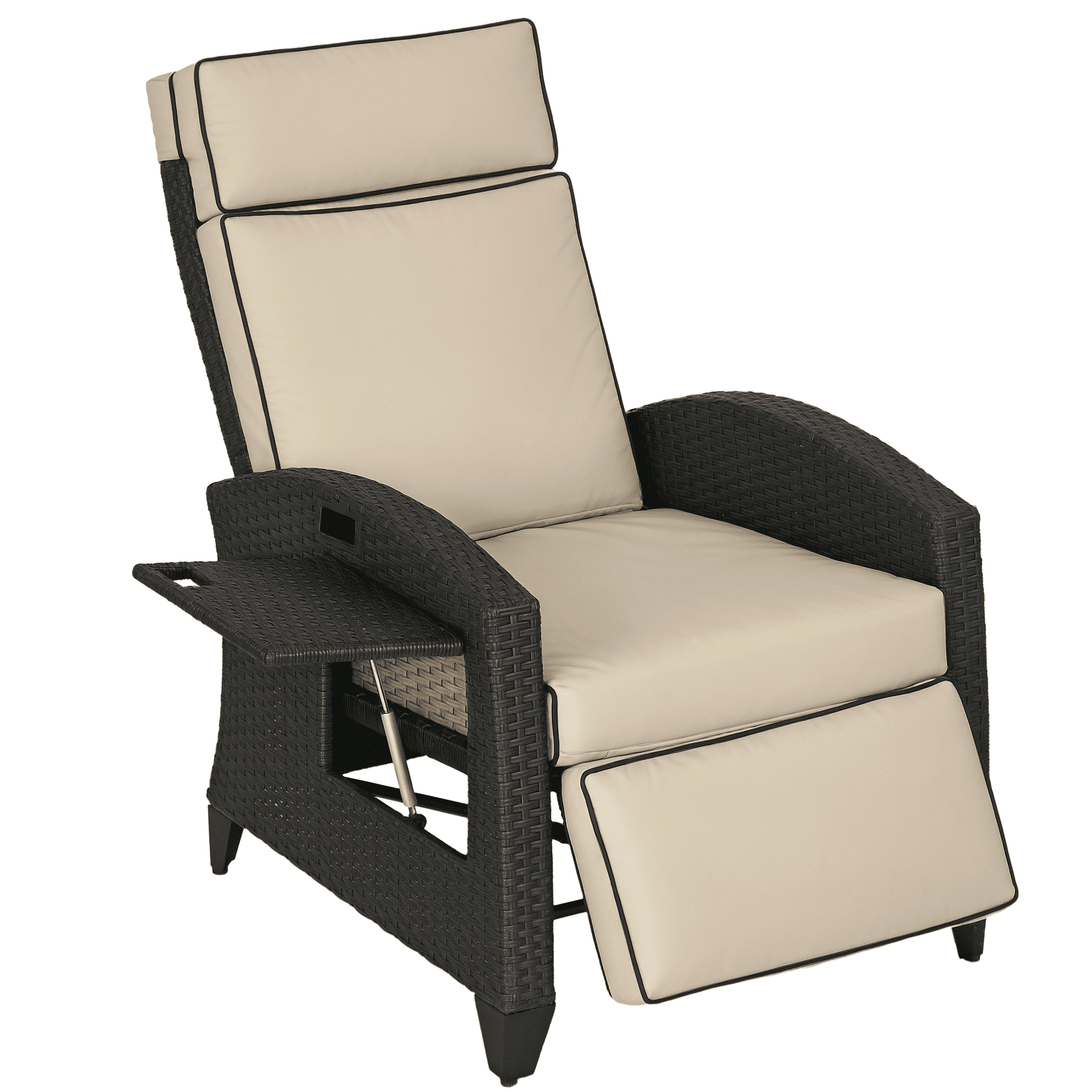 Click here for Outsunny Outdoor Recliner Chair With Adjustable Ba... prices