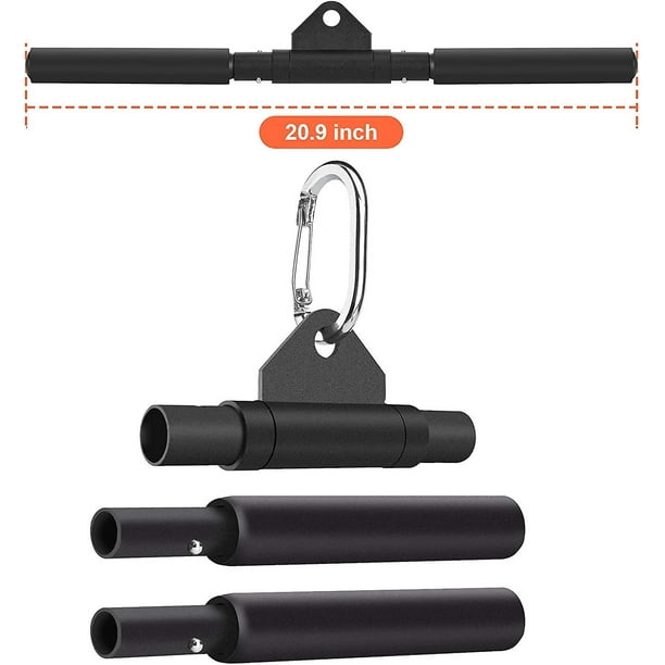 Cable Machine Attachments Detachable Rotating Bar, V Shaped Press Down ...