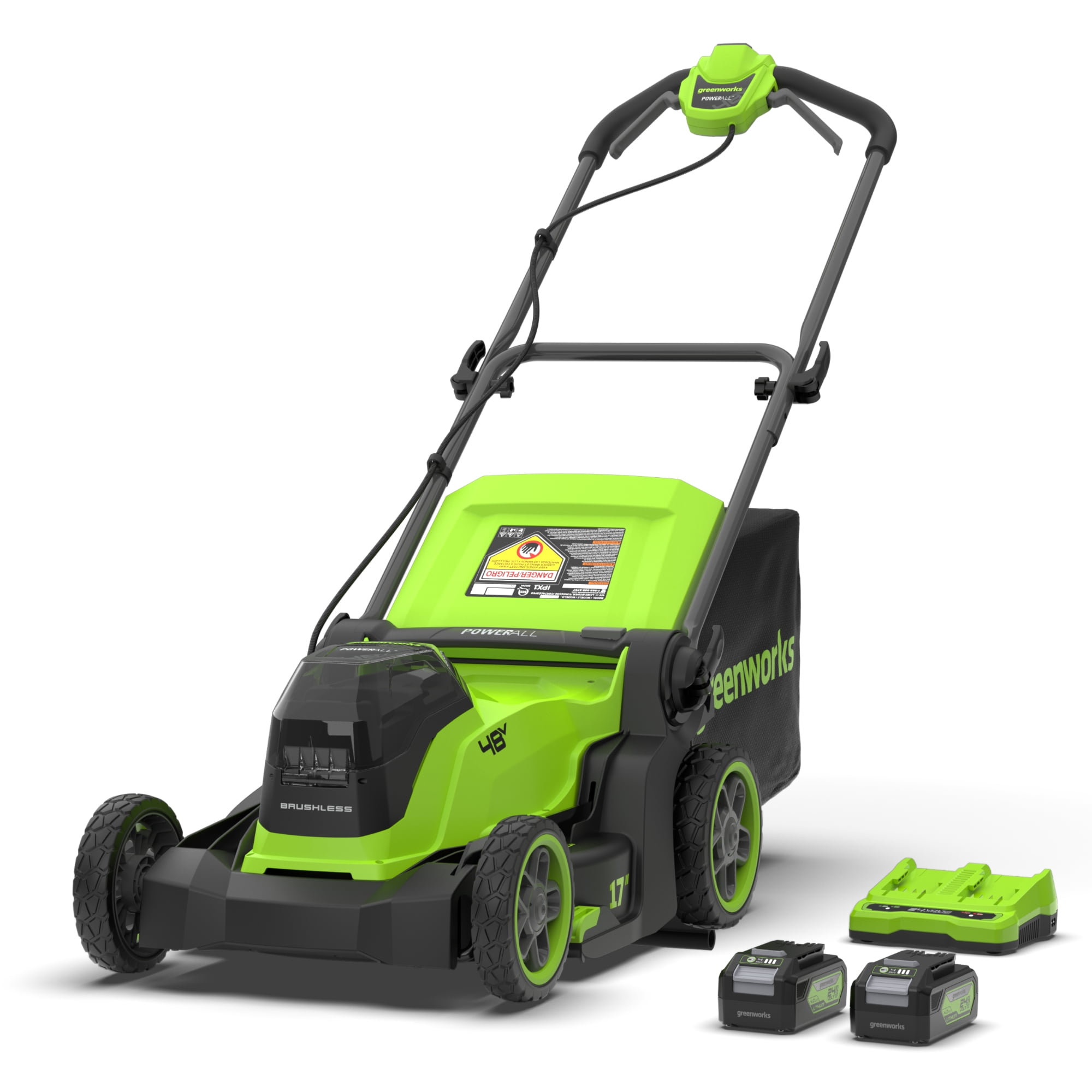 Click here for Greenworks 48v (2x24v) 17-In Lawn Mower  (2) 4.0ah... prices