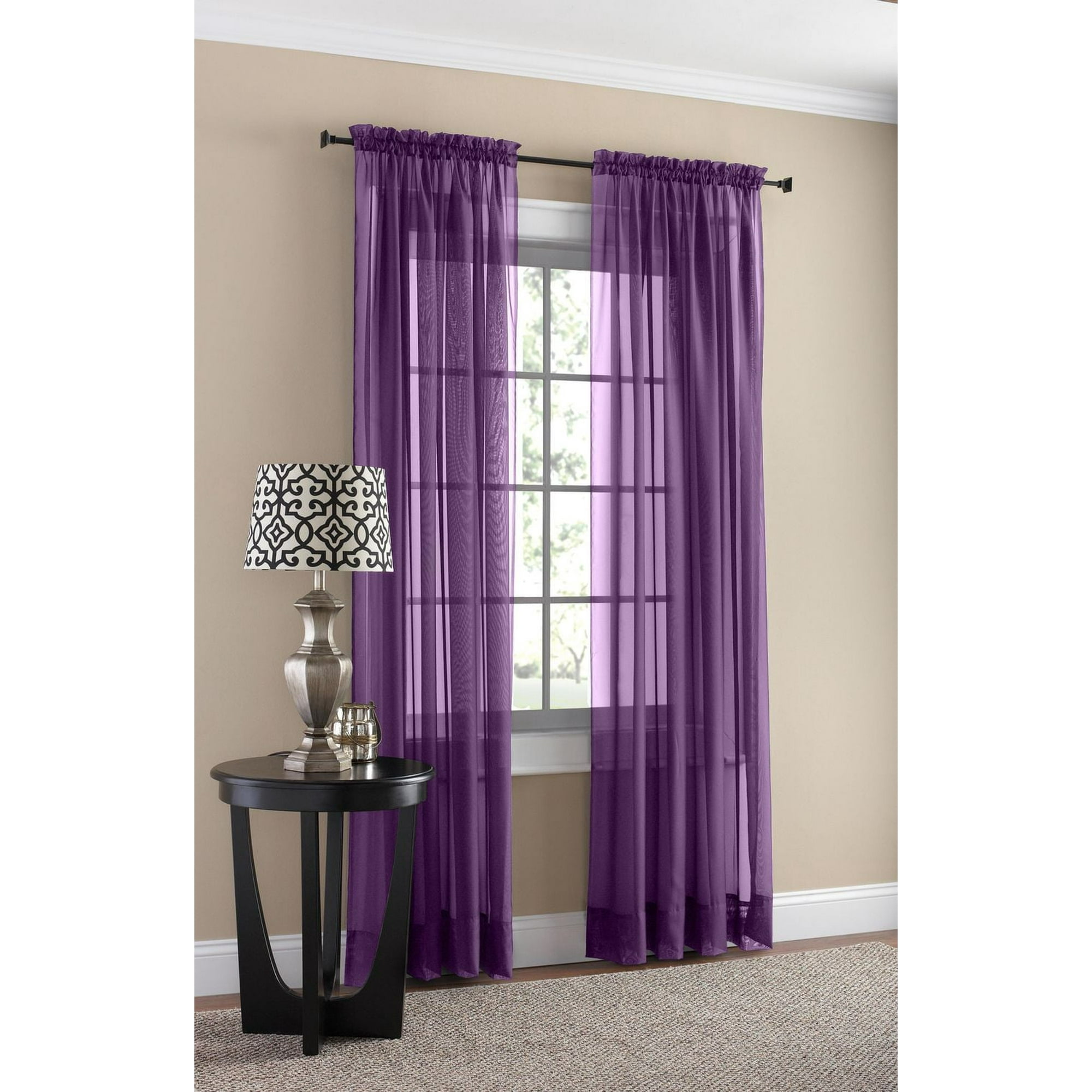 Click here for Sun Textile Voile Rod Pocket Curtain 55 In prices