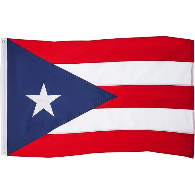 FLAGWIN Puerto Rico Flag 3x5 Feet Nylon Puerto Rico Nautical Flags ...