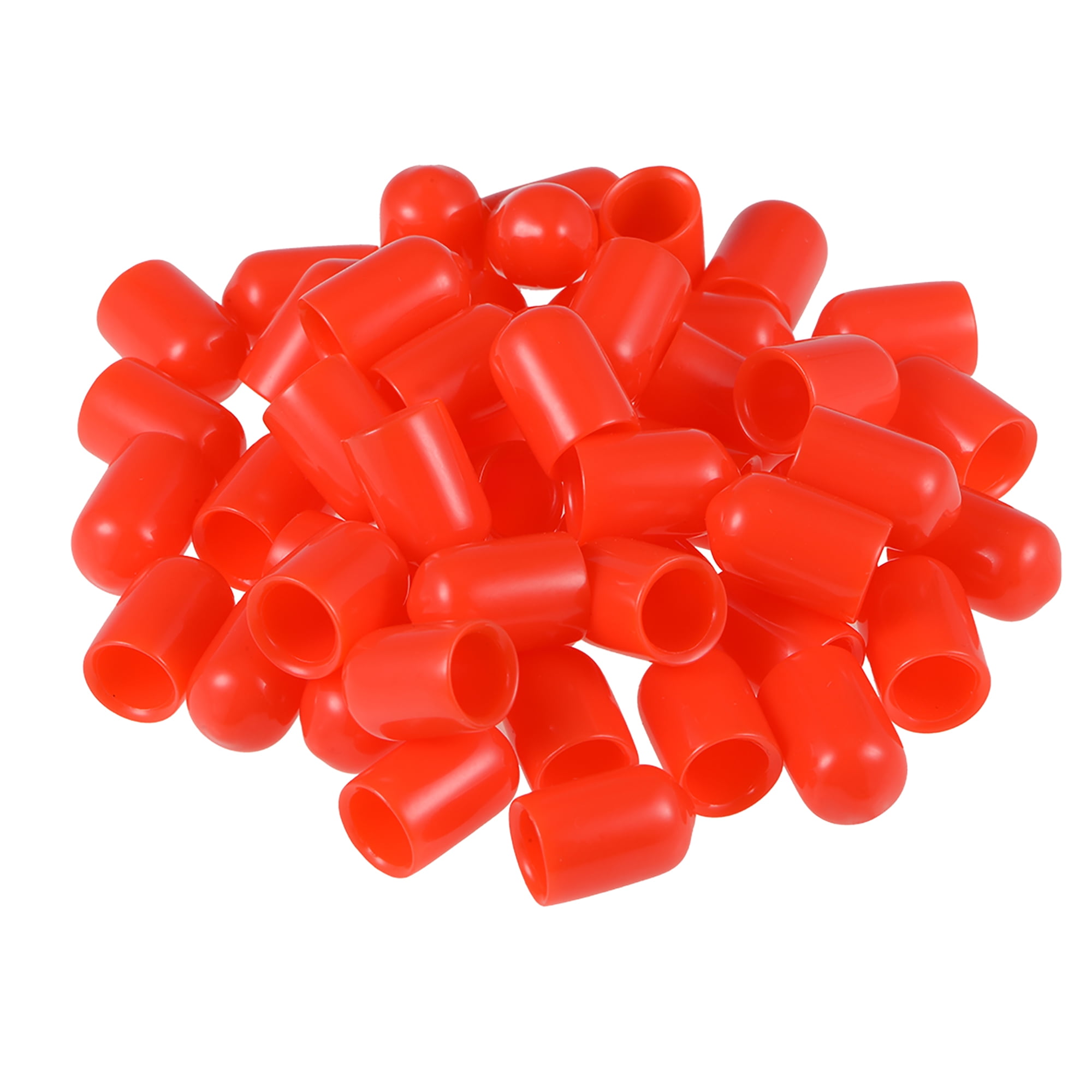 screw-thread-protectors-5-16-inch-id-rubber-round-end-cap-cover-red