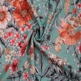 Eggshell Blue Ginger 58" Wide Printed 100% Polyester Moroccan Fabric by ...