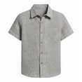 Casual Plaid Button-Down Short Sleeve Shirt for Boys Everyday Summer ...