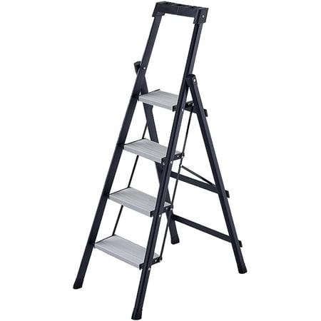 Step ladders Foldable Modern 4 Step Ladder Folding Step Stool with Top ...