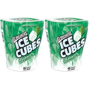 Ice Breakers | 2 Pack Cool Raspberry Sorbet, Sugar Free Ice Cubes Gum ...