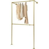 2 Tier Metal Clothing Display Rod Wall Mounted Garment Clothes Display ...