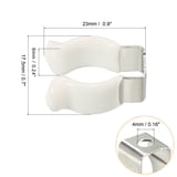 Uxcell T5 U Clips, LED Fluorescent Tube Holder Mounting Bracket ...