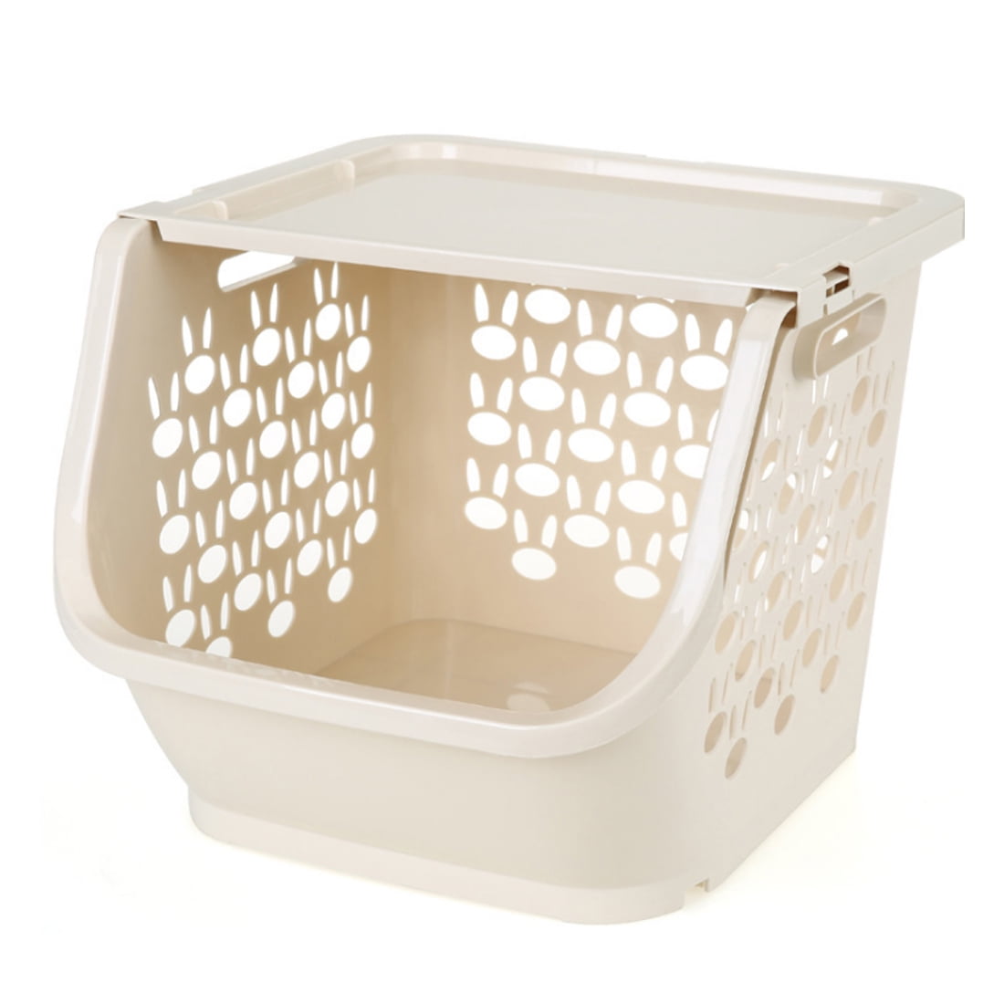 Plastic Kitchen Storage Basket Multi-functional Hollow Vegetables Fruit ...