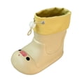 Angala Boys Rain Boots Mid Calf Cartoon Print Waterproof Lightweight ...