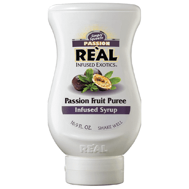 Real Passion Fruit Puree Infused Syrup, 16.9 fl. oz., Perfect for ...