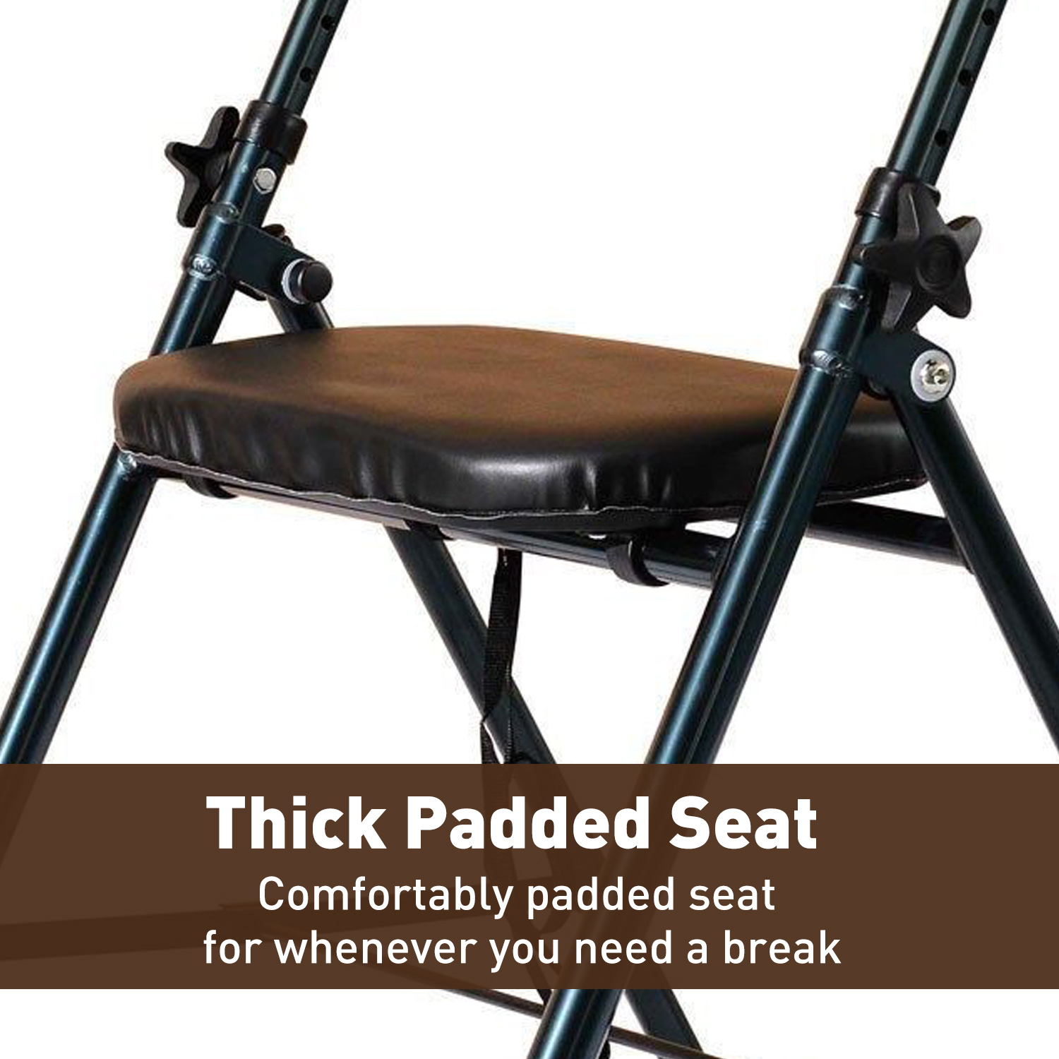 Folding Adjustable Walker Rollator Healthcare Wheeled Mobility Walking ...