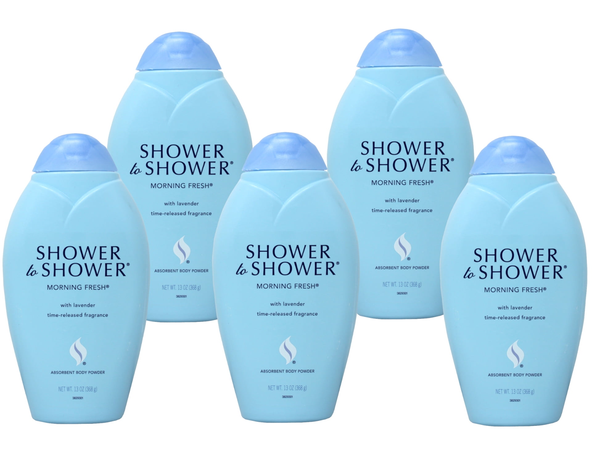 5 Pack - SHOWER TO SHOWER Body Powder Morning Fresh 13 oz Each ...