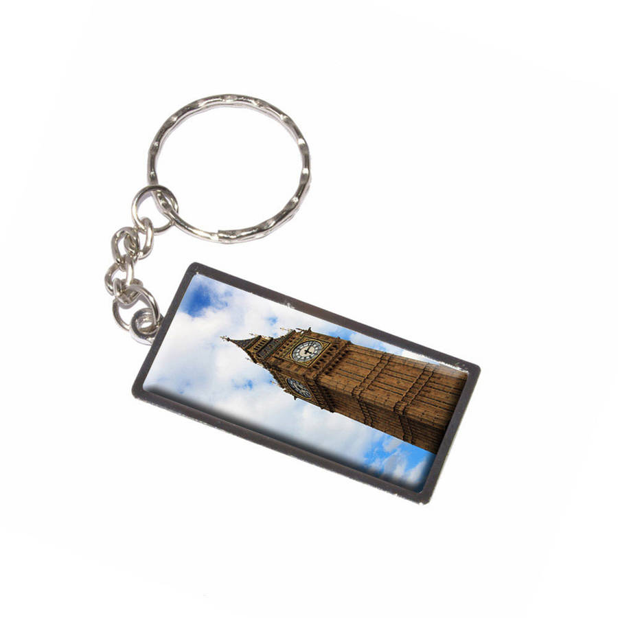 Big Ben London City Clock England Great Britain Keychain Key Chain Ring ...