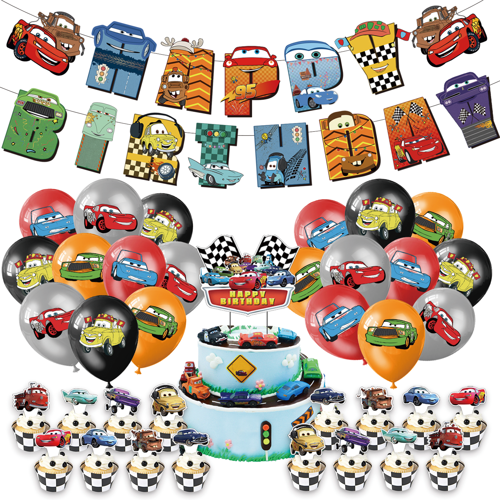 Click here for Lmhtrade 38 Pcs For Cars Cartoon Theme Birthday De... prices
