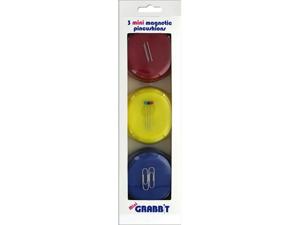Blue Feather Grabbit Mini Magnetic Pincushon R/Y/B - Walmart.com