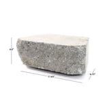 Pavestone 12" Pewter Concrete Retaining Wall - Walmart.com