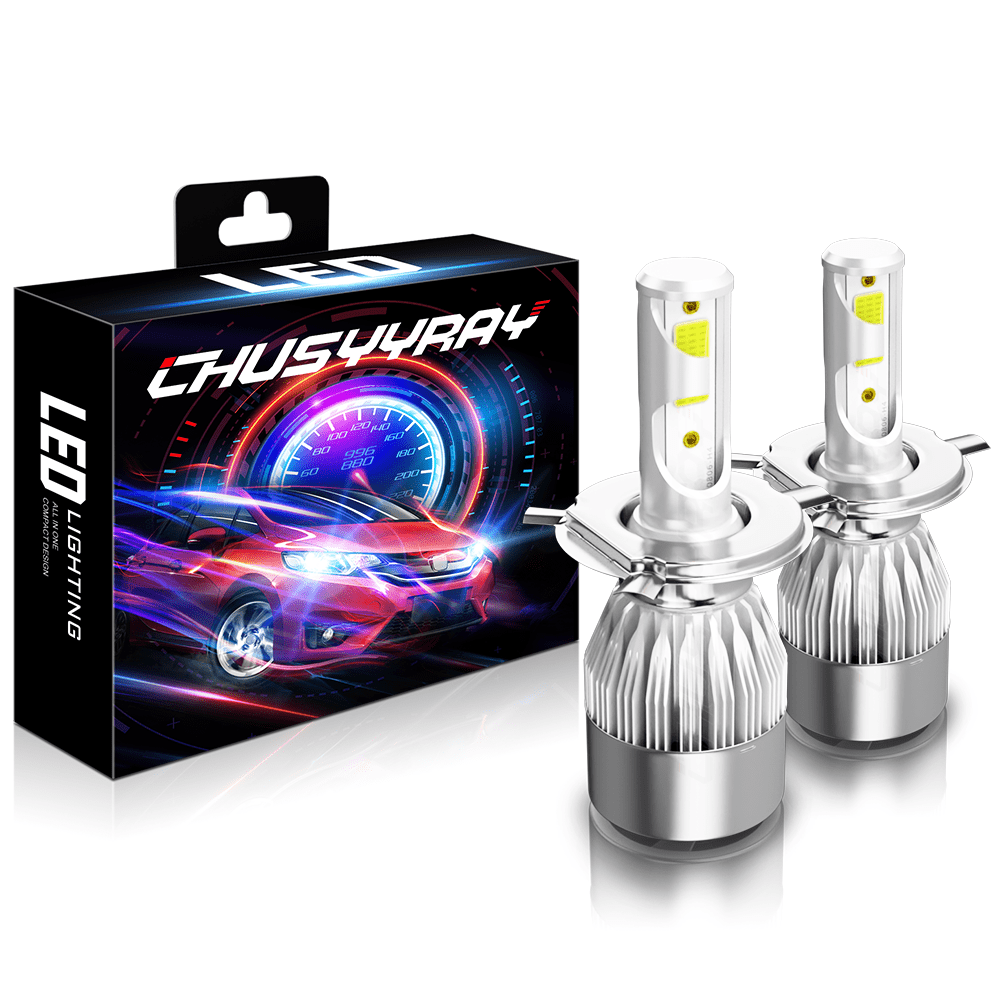 H4 9003 LED Headlight Bulb Super White 4000LM Kit High Low Beam Set of ...