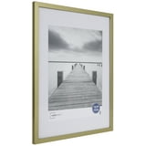 Mainstays 14x18 Matted to 11x14 Linear Gold Gallery Picture Frame Wall ...
