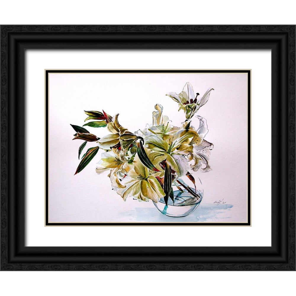 Kovacs, Anna Brigite 14x12 Black Ornate Wood Framed with Double Matting Museum Art Print Titled ...